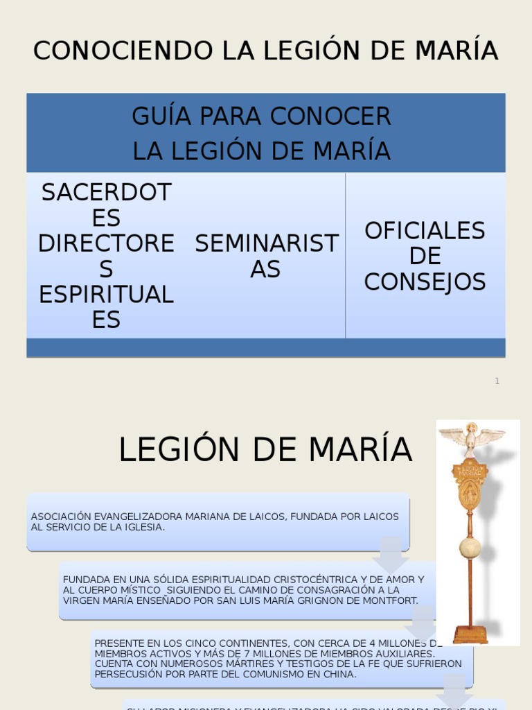 Una Presentacion de La Legion de Maria | PDF | Creencia religiosa y ...