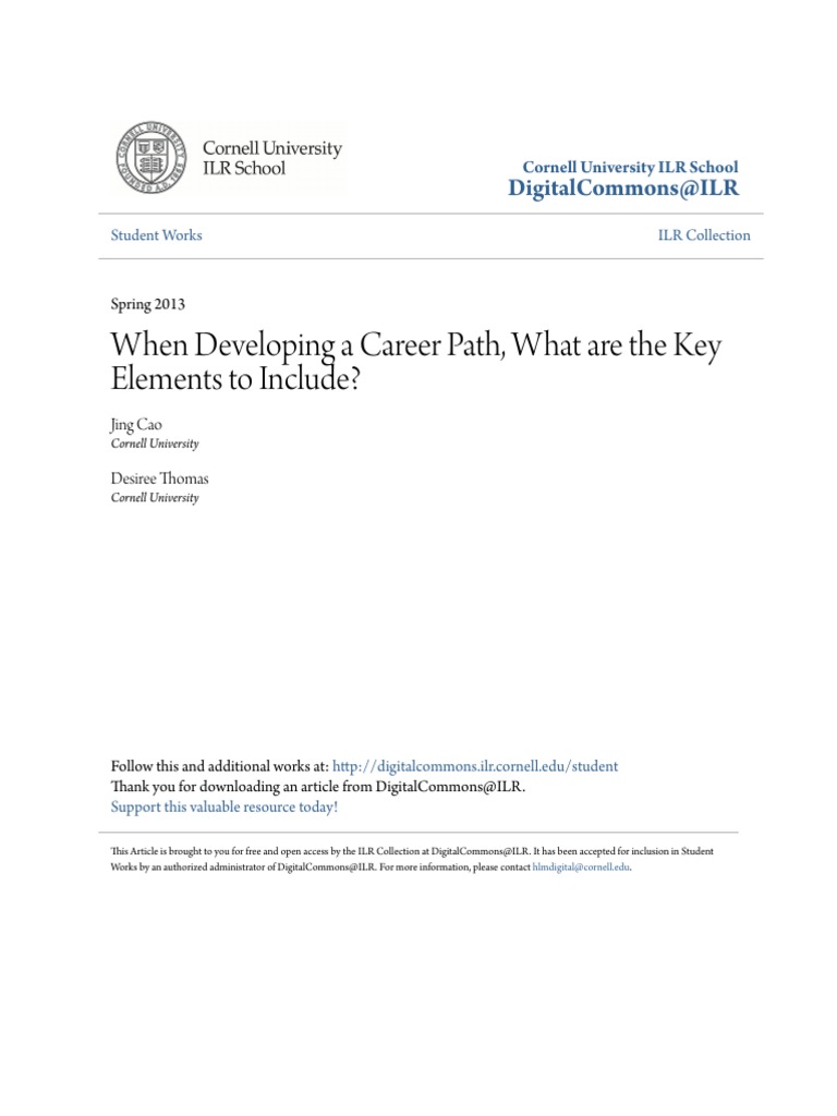 Elements of Career Path | PDF | Competence (Human Resources) | Employment