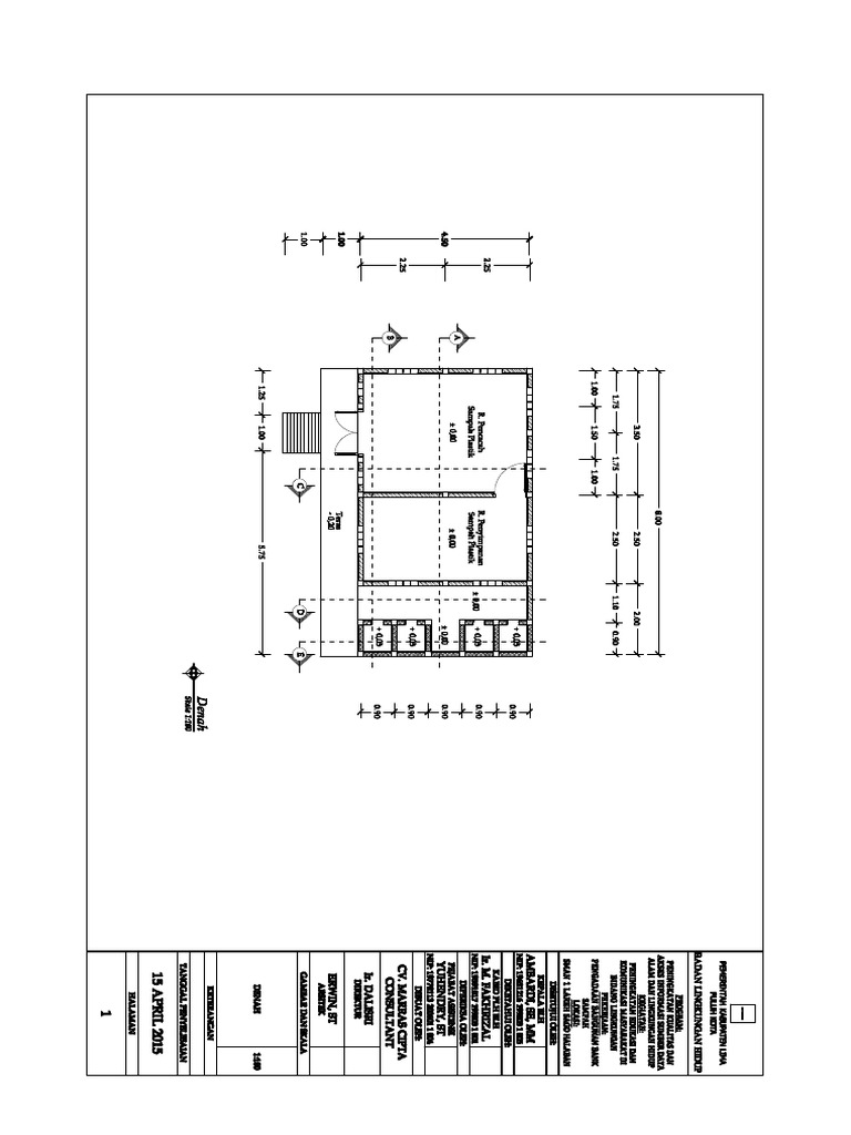 Denah Bank Sampah SMA 1 Lareh Sago Halaban | PDF