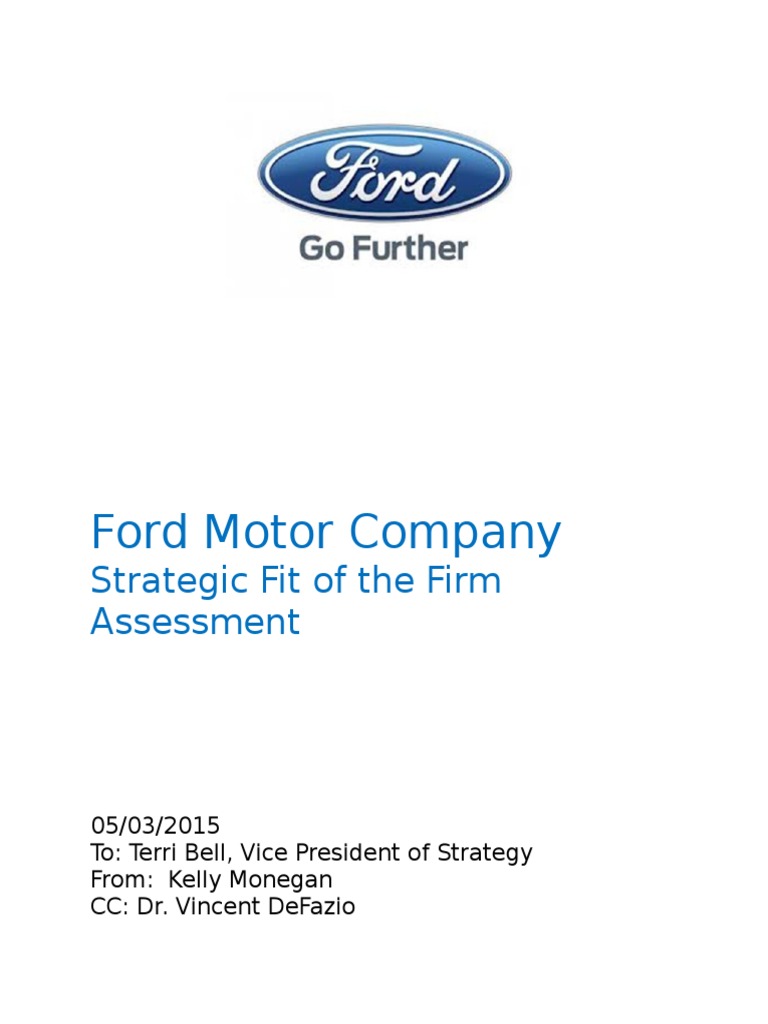Ford_Motor_Company_Strategic_Fit_of_the.docx | Corporate Social ...