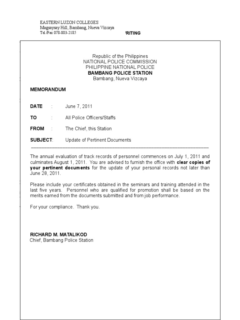Memorandum | PDF | Memorandum | Government