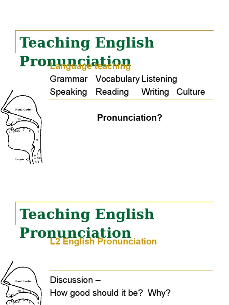 English Pronunciation Teaching Guide | PDF | English Language | Phonics