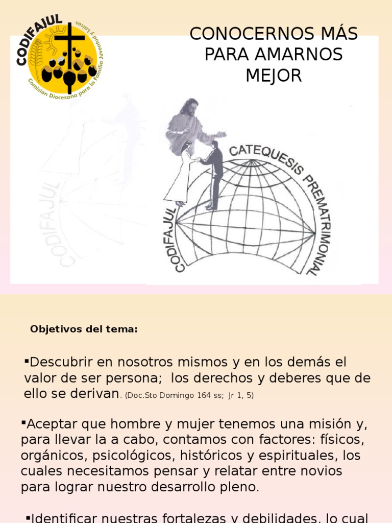 Conocernos para amarnos mejor | PDF | Dignidad | Matrimonio