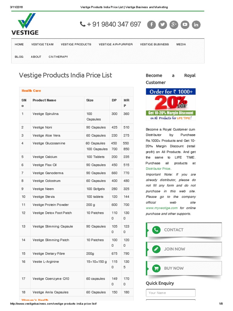 Vestige Products India Price List - Vestige Business and Marketing | PDF | Shampoo | Sunscreen