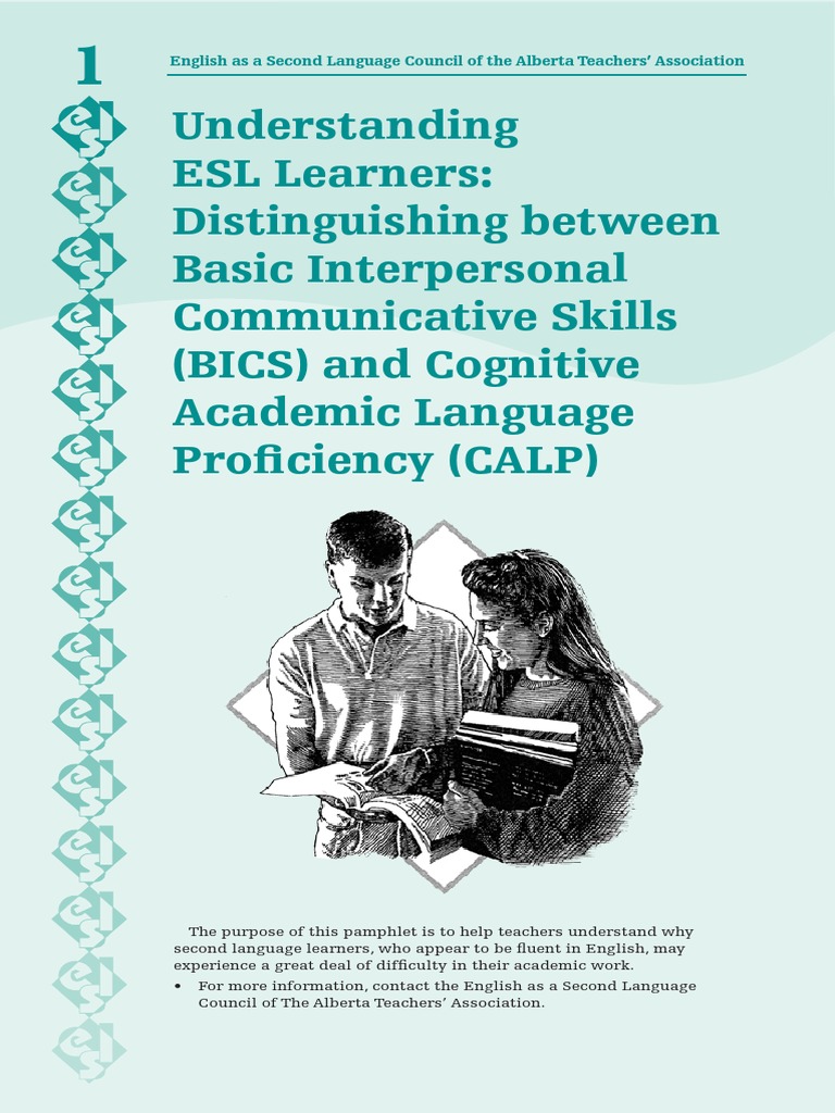ESL-3-1 Distinguishing Between BICS and CALP | English As A Second Or ...