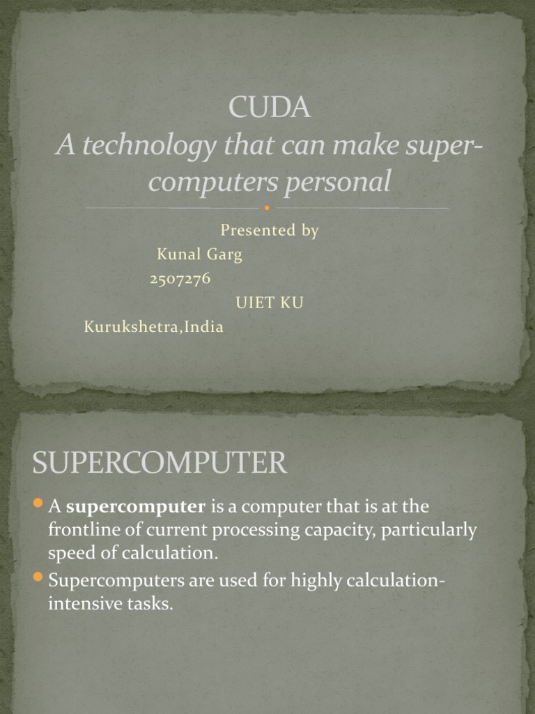 CUDA | PDF | Graphics Processing Unit | Graphics