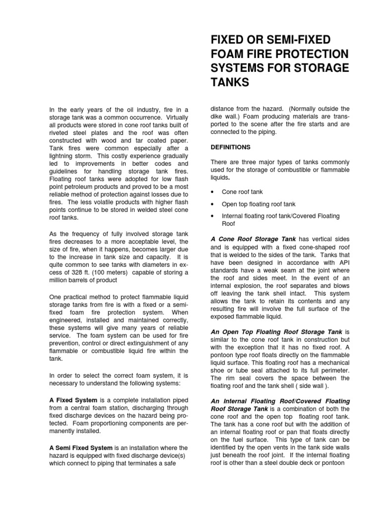 Fixed or Semi Fixed Foam... | PDF | Flammability | Foam