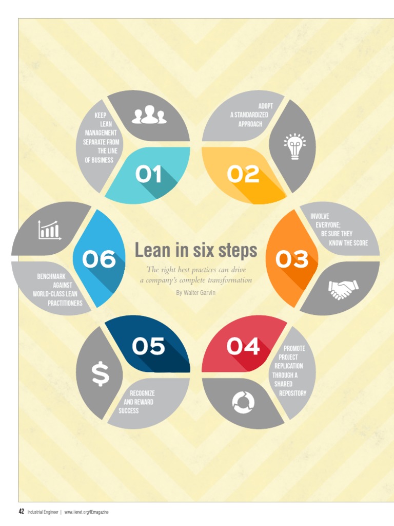 Lean In Six Steps Pdf Lean Manufacturing Six Sigma