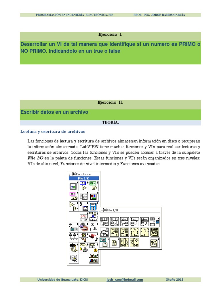 Ejercicios LABVIEW Basicos | PDF | Archivo de computadora | Terminal de computadora