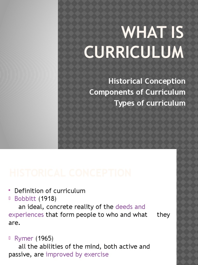 What Is Curiculum | PDF | Curriculum | Education Theory