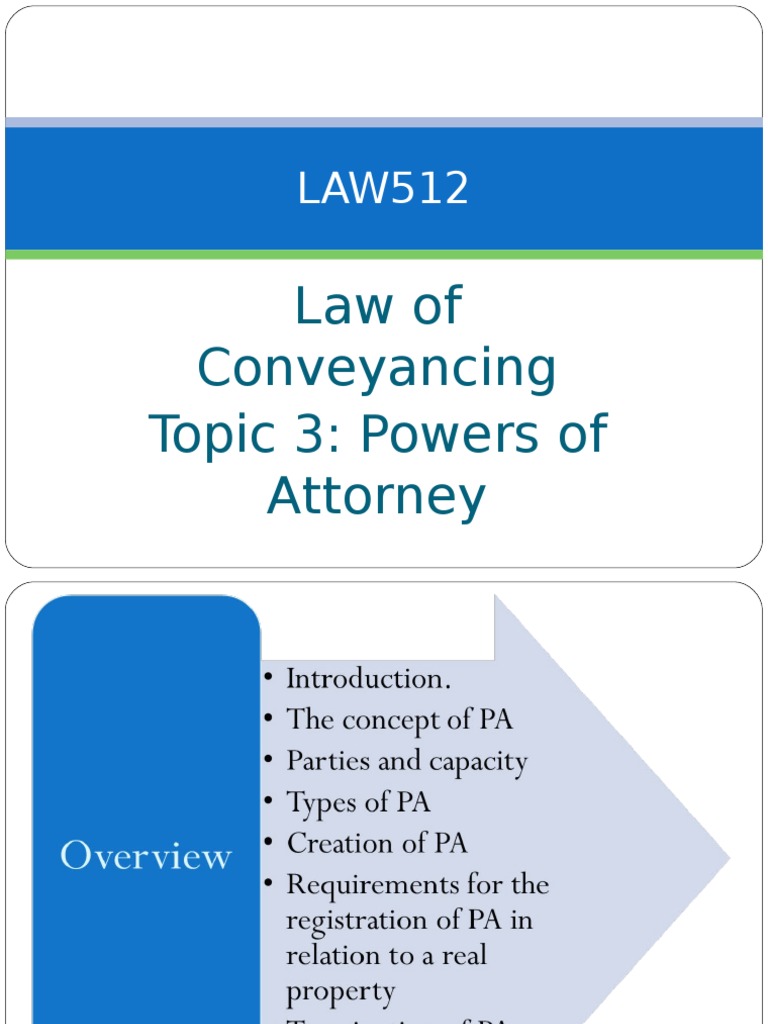 Topic 7 - Power of Attorney | PDF | Notary Public | Power Of Attorney
