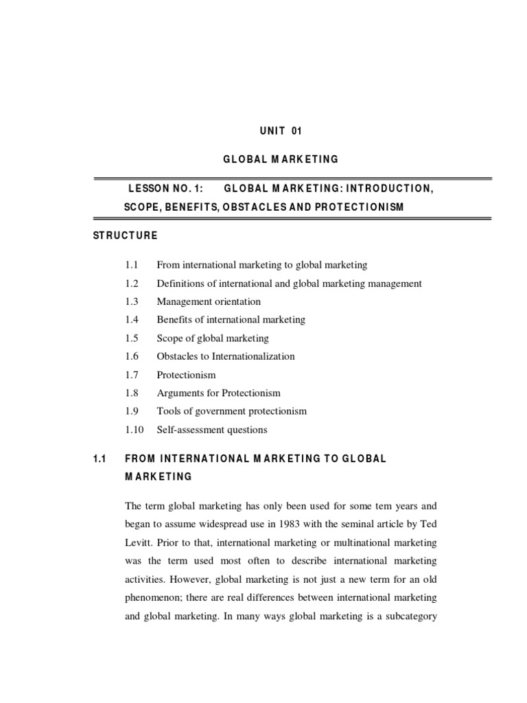 Global Marketing | PDF | Marketing | Inflation