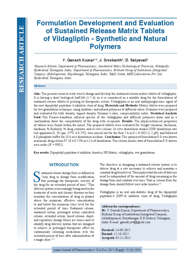 Paper 2 | PDF | Tablet (Pharmacy) | Pharmaceutical Formulation