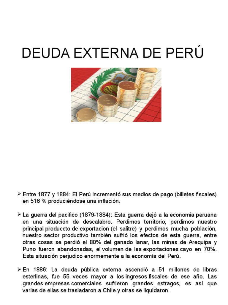 Deuda Externa de Perú | PDF | Deuda gubernamental | Perú