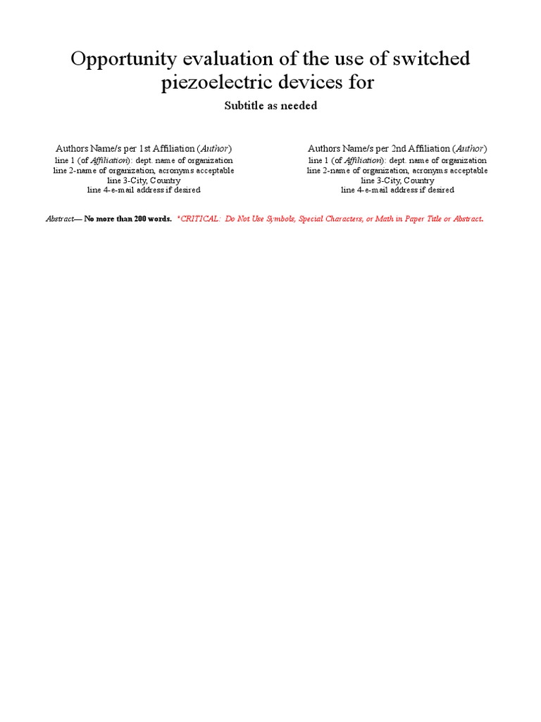 IEEE A4 Format-Abstracts | PDF | Computers