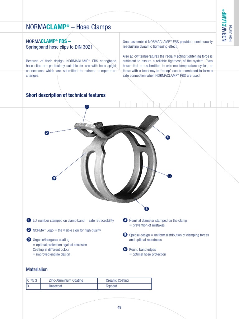NORMACLAMP FBS en PDF | PDF | Corrosion | Mechanical Engineering