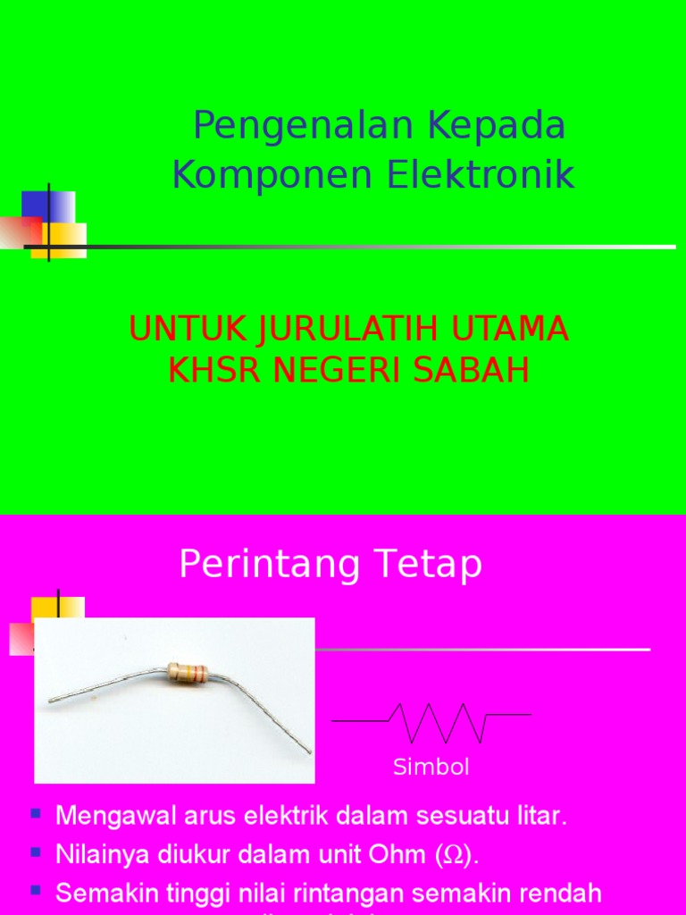 Pengenalan Komponen Elektrik | PDF