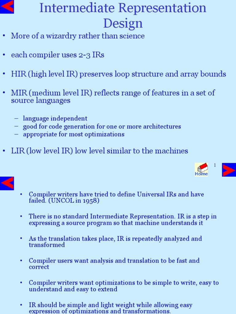 Types of Intermediate Representations in Compilers | PDF | Scope ...