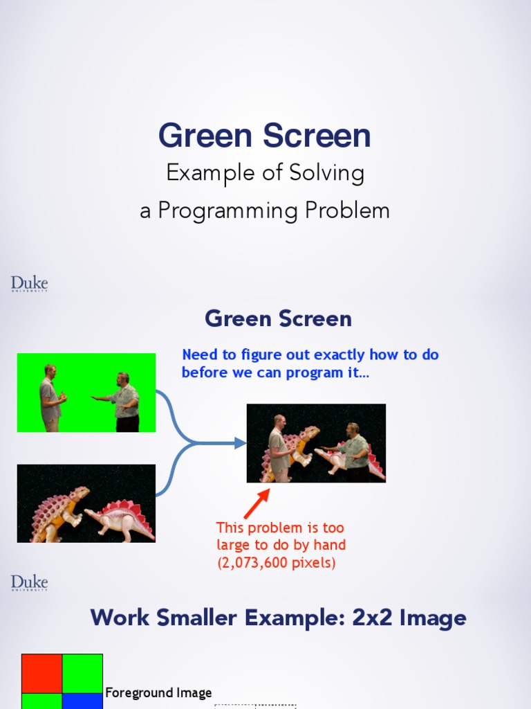 Developing an Algorithm for Green Screen Compositing Through Worked ...