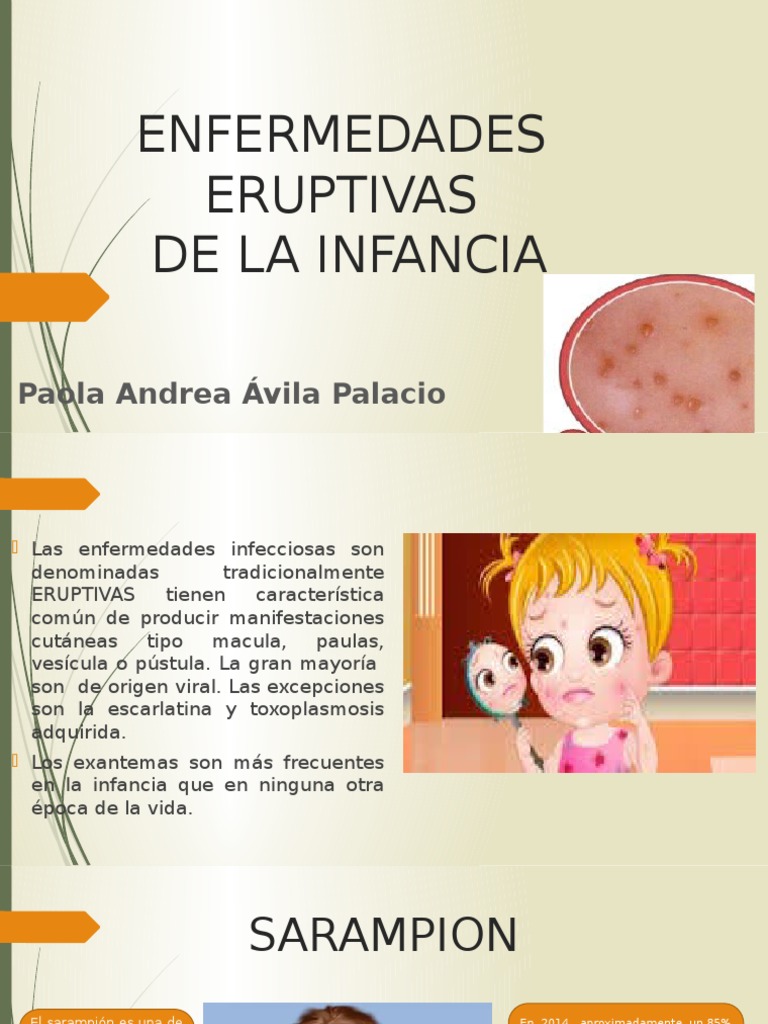 ENFERMEDADES Eruptivas de La Infancia | PDF | Sarampión | Virus