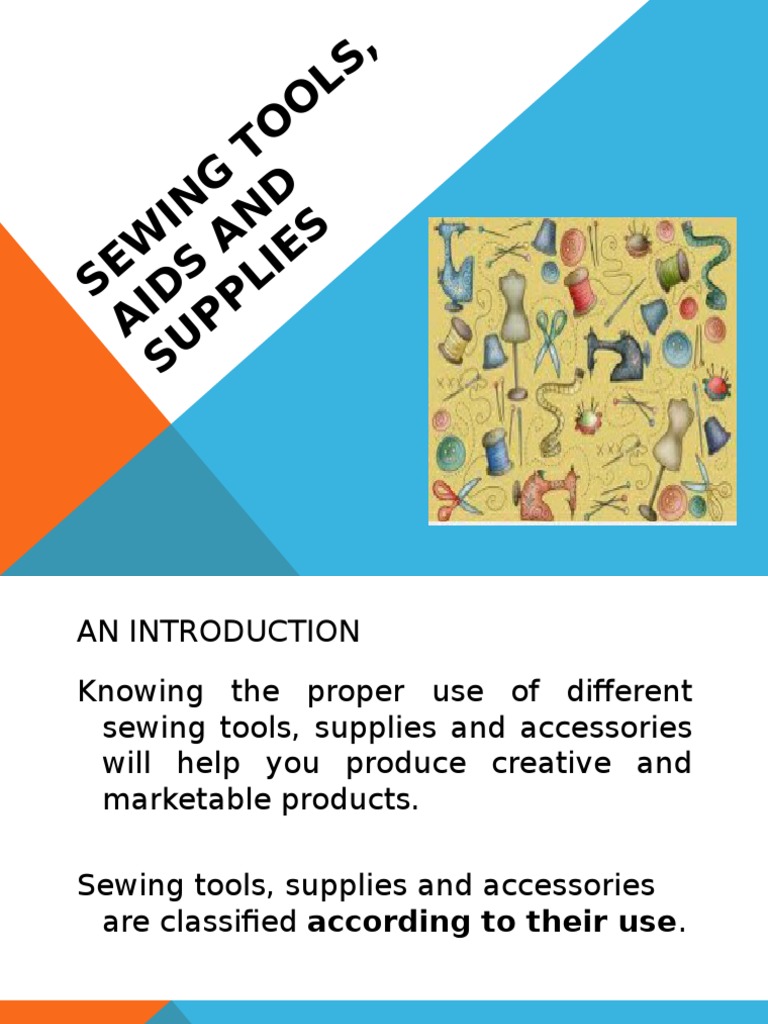 TLE7-Sewing Tools, Aids and Supplies | PDF | Seam (Sewing) | Sewing