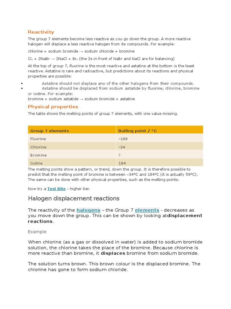 Poster Revision | PDF | Chlorine | Iodine