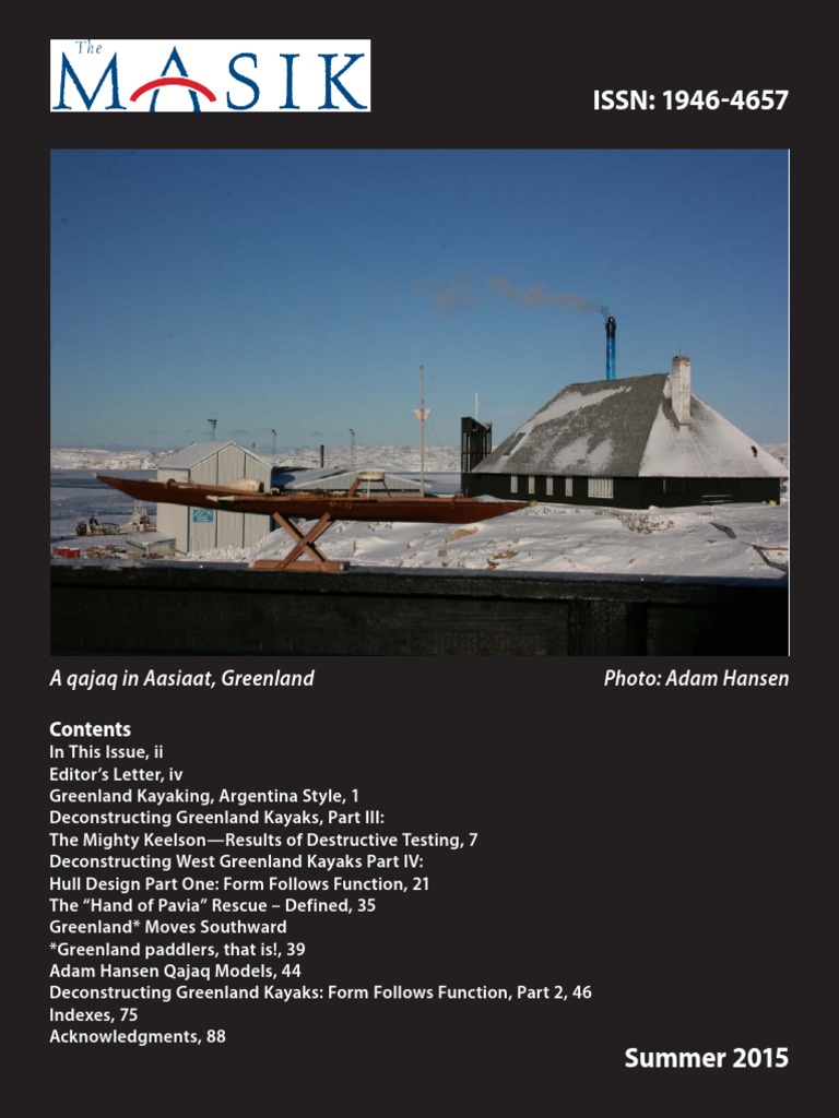 Masik Summer 2015 | PDF | Kayak | Inuit