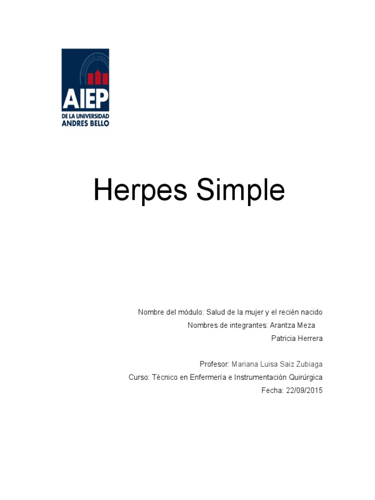 Herpes Simple Pdf Herpes Simple Virus
