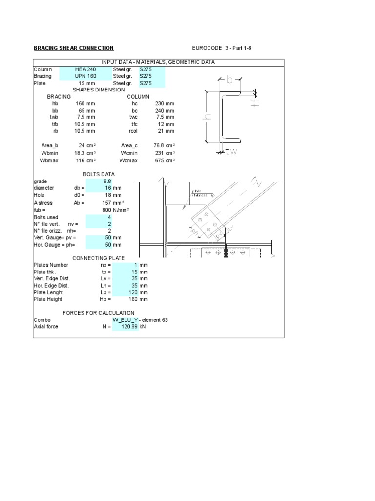 UPN Bracing Connection Design Guide | PDF | Steel | Metals