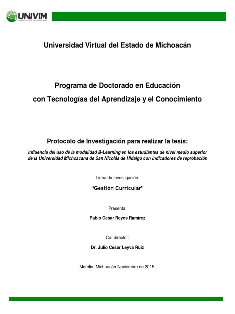 Protocolo de Investigación | PDF | Cognición | Ciencia cognitiva