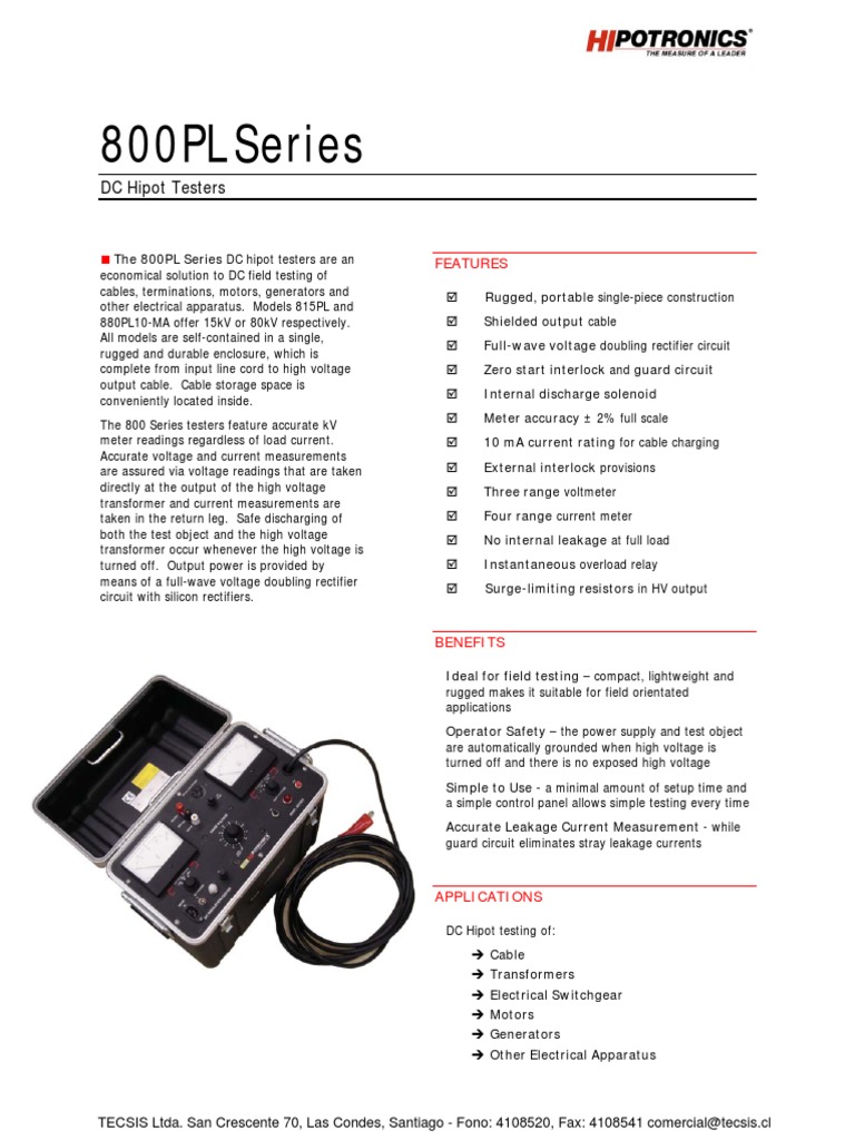 Portable Hasta 80kv 800pl Series | PDF | Voltage | Power Supply