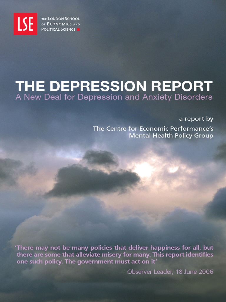 Depression Report Layard | PDF | Cognitive Behavioral Therapy | Major ...