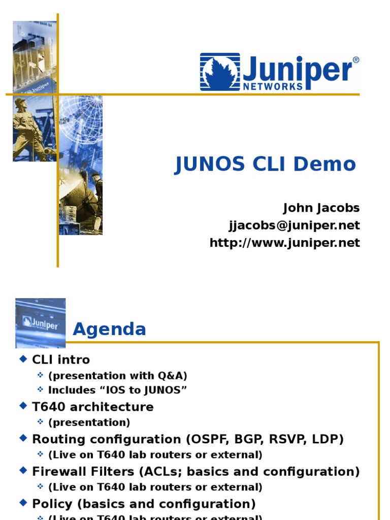 Junos CLI Demo v4.5 | PDF | Command Line Interface | File Transfer Protocol