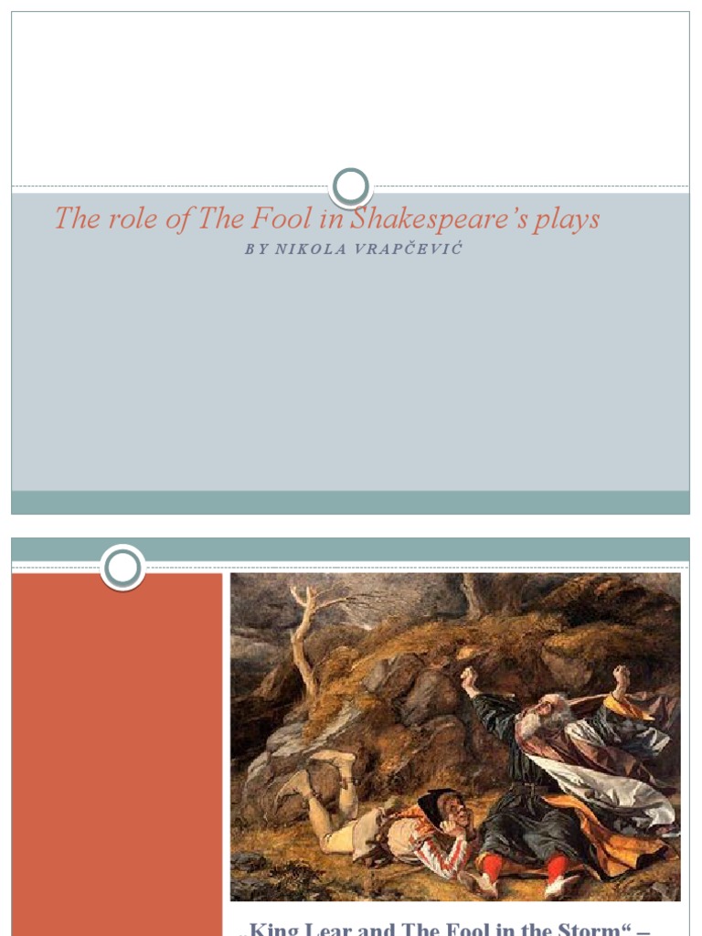 The Role of The Fool in Shakespeares Plays | PDF | Entertainment ...