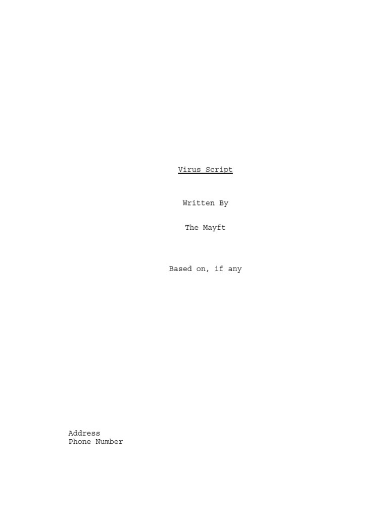 Virus Script | PDF | Virus | Camera
