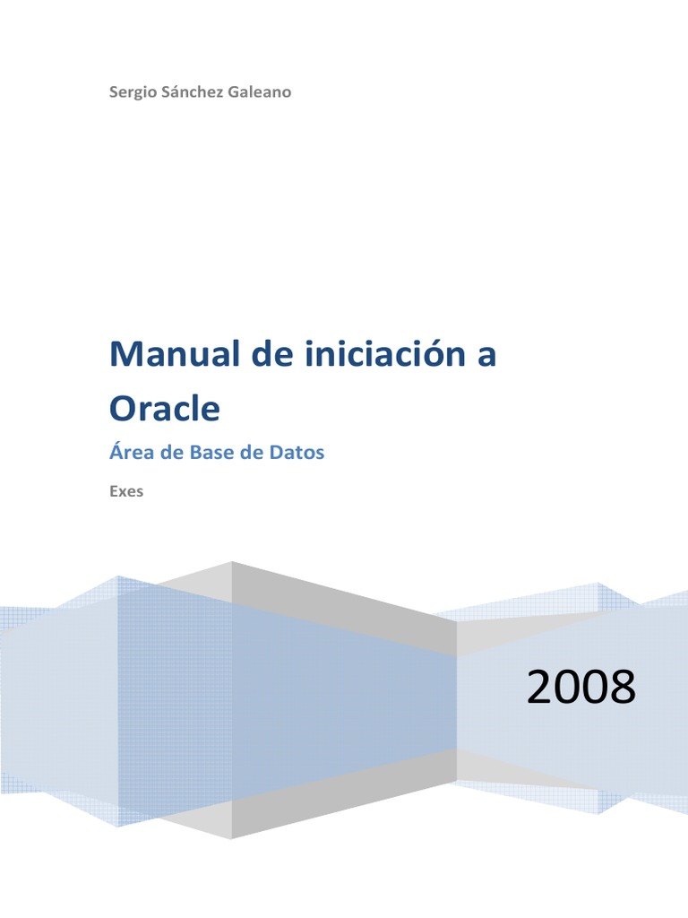 Manual de Iniciacion A Oracle | PDF | Pl / Sql | SQL