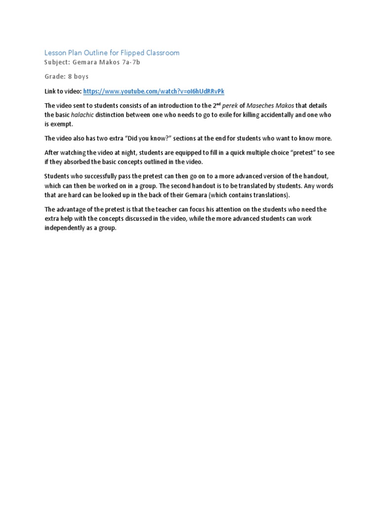 Flipped Classroom Lesson With Handouts | PDF | Foreign Language Studies ...