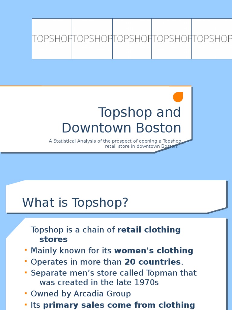 Topshop Presentation | PDF | Retail | Fashion