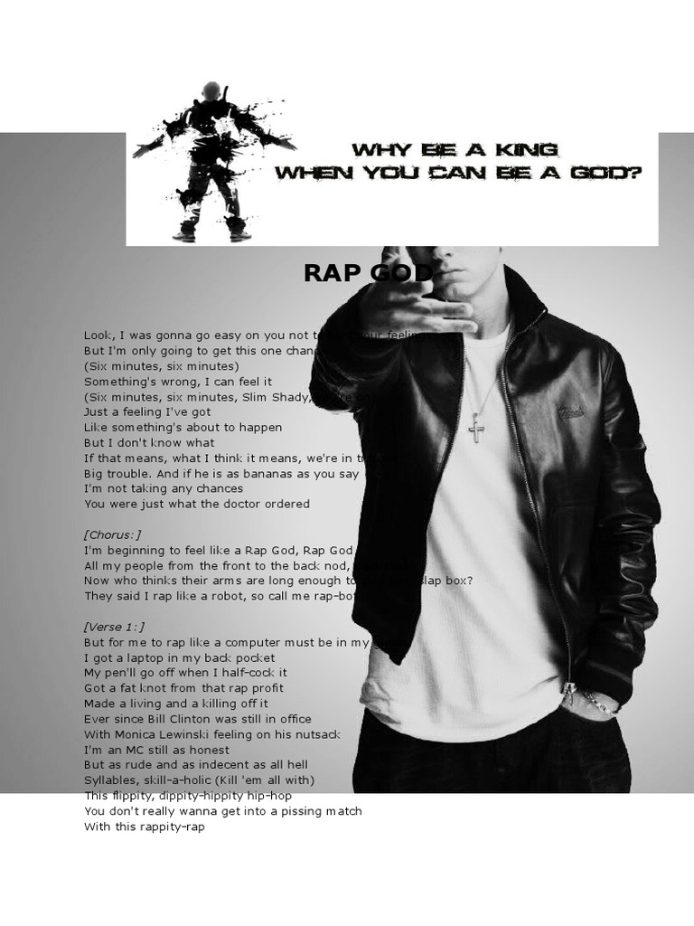 Rap God | PDF | Rapping | Hip Hop Music
