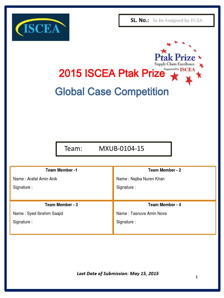 2015 ISCEA Ptak Prize: Global Case Competition | PDF | Radio Frequency ...
