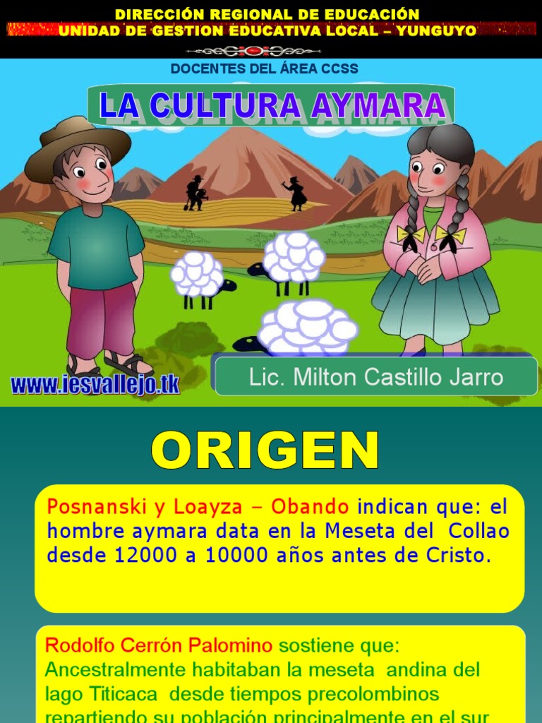 Cultura Aymara Diapositivas | PDF | Imperio Inca | Personas