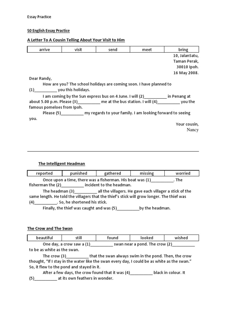 A Camping Adventure: Dorin's Enjoyable Trip With Cousins | PDF ...