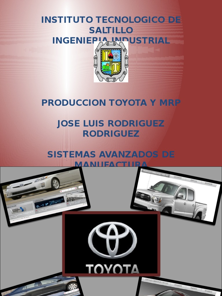 Presentacion Toyota y MRP | PDF | Planificación de recursos ...