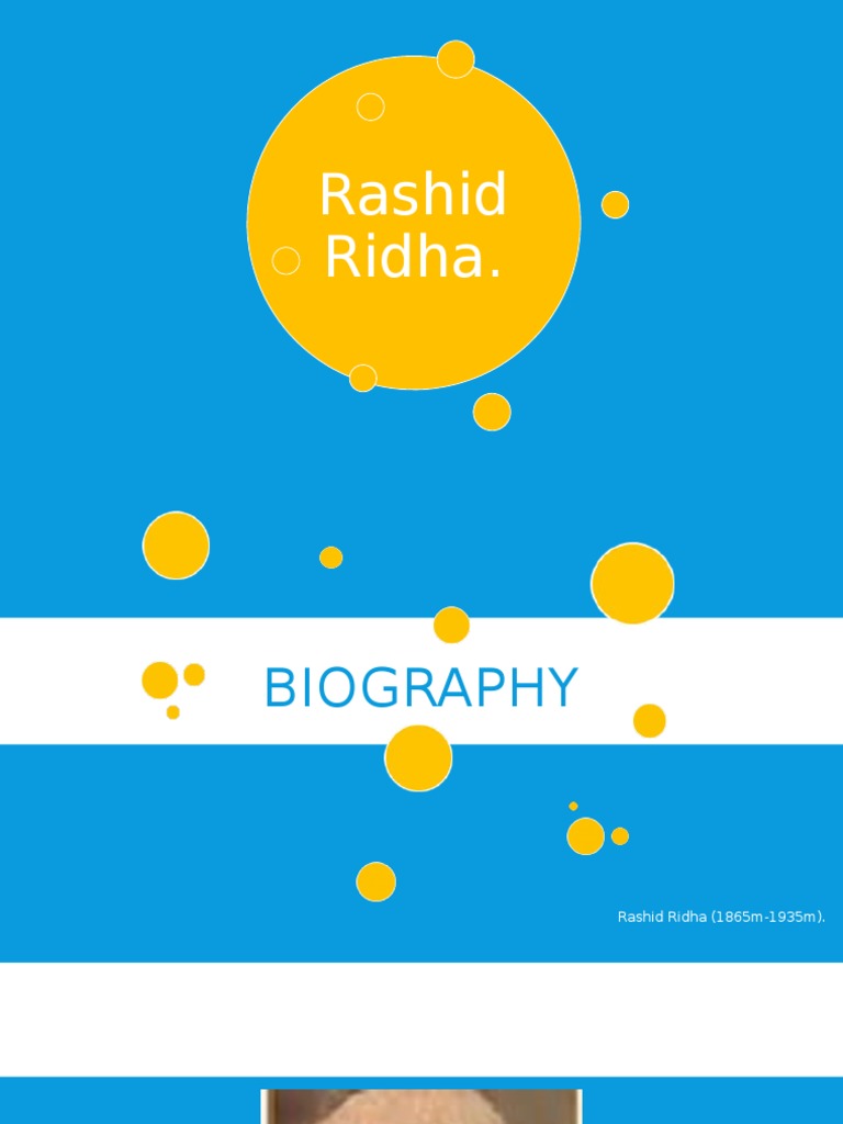 Rashid Ridha | PDF | Caliphate | Islam And Politics