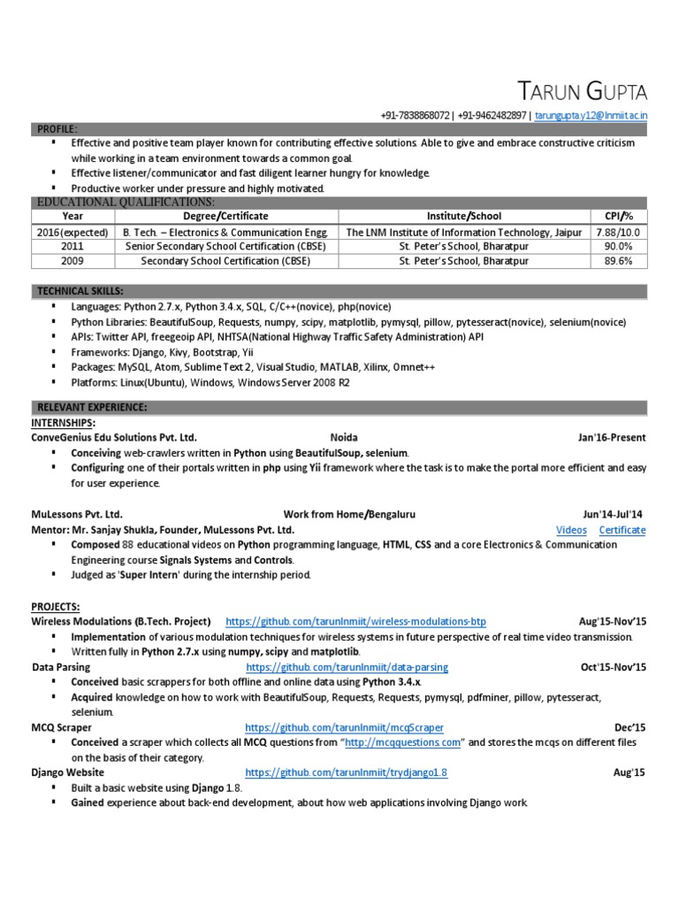 Tarun Gupta Lnmiit Y12uc284 | PDF | Python (Programming Language) | Scripting Language