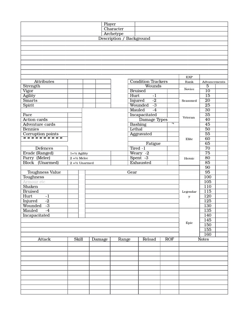 RPG Character Progression Guide | PDF