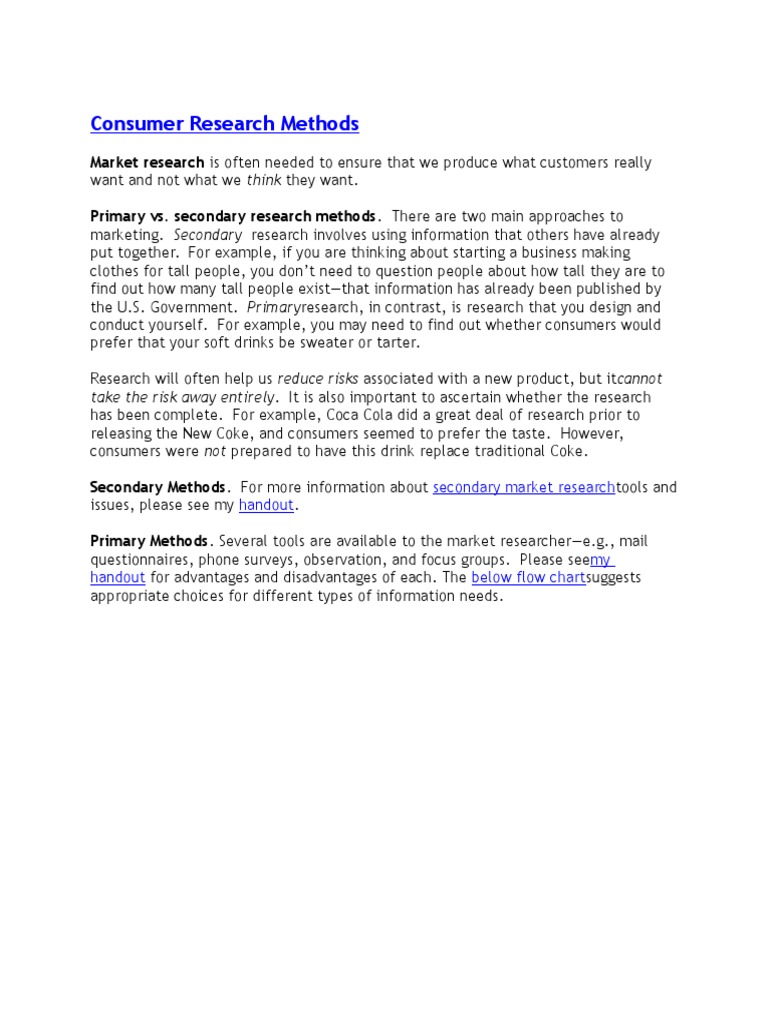 Consumer Research Methods | PDF | Focus Group | Survey Methodology