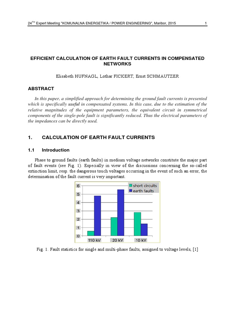 Efficient Calculation of Earth Fault Currents in Compensated Networks | PDF