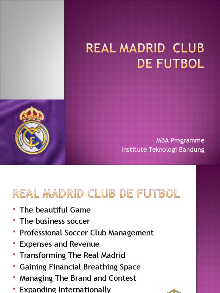 Real Madrid Club de Futbol | PDF | Revenue | Brand