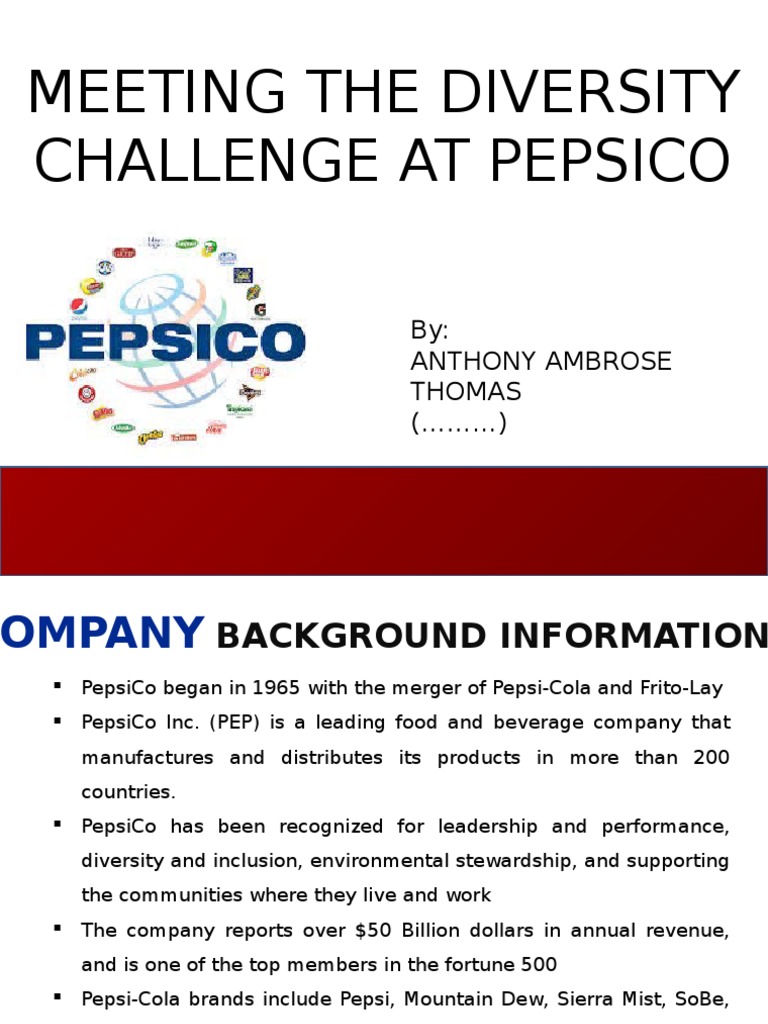 Pepsico | PDF | Pepsi Co | Business